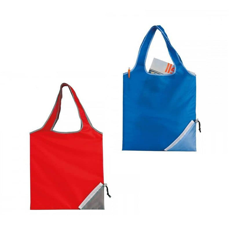 Fold-Up Cinch Corner Shopper Tote — Bagazio Promotions